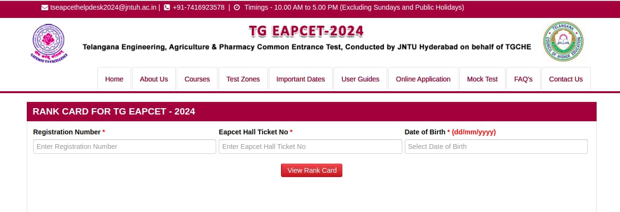 TS EAMCET Results 2025 (Out) - TG EAPCET Scorecard Download link at eapcet.tgche.ac.in